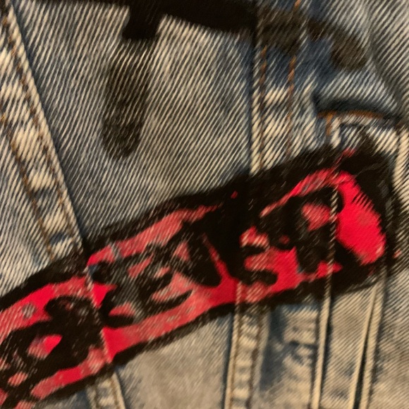 Jackets & Coats | Denim Jacket With Writing On It | Poshmark